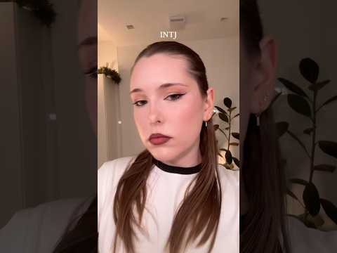 INTJ makeup! Who’s next?? #mbtimakeup #mbti #intj #intjmakeup #fyp #elegantmakeup