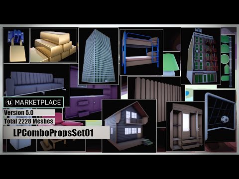 free 3d models UE4 Marketplace Props Set Unreal Engine 4 (Almost 1200 3D Objects. Now Free)