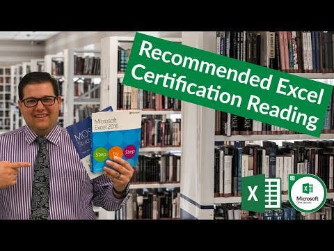 Excel 2016 Certification Book Recommendations