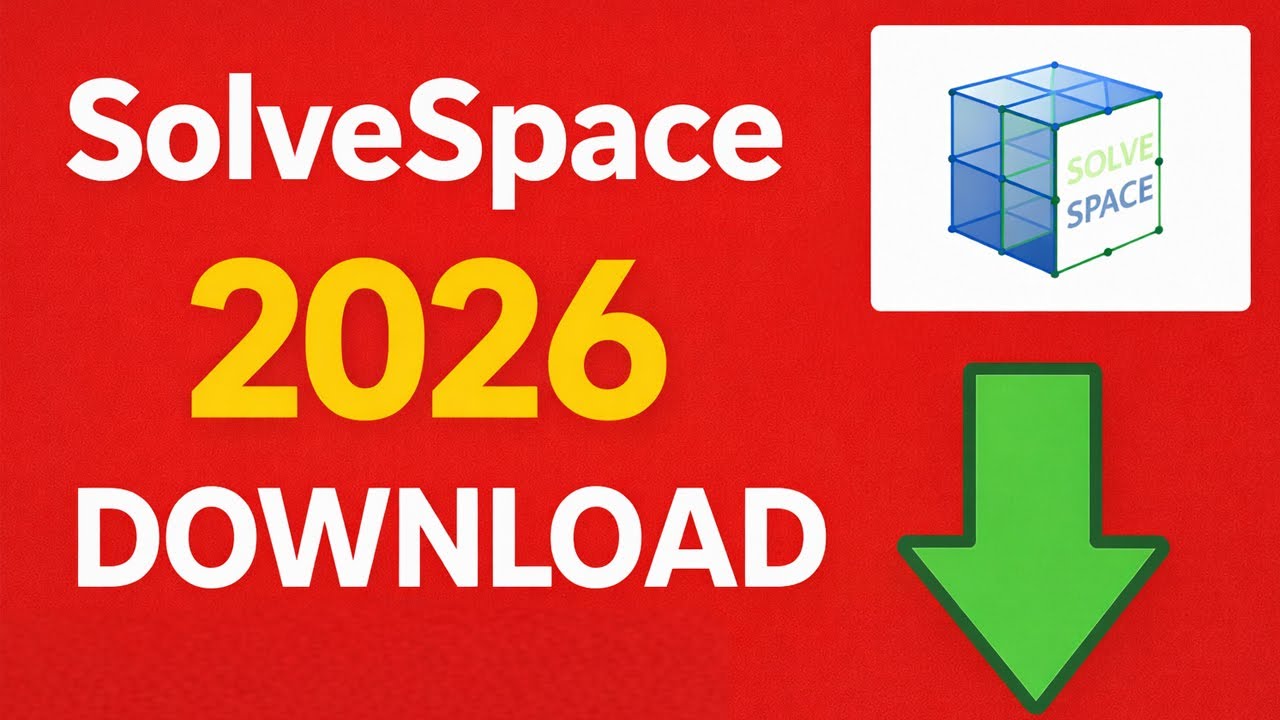 How to Download SolveSpace CAD Software FREE 2026 | SolveSpace Parametric CAD Download | solvespace