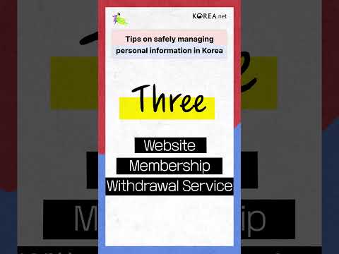 [1 Minute K-life Hacks] Ep.39 Managing Personal Information in Korea🔒