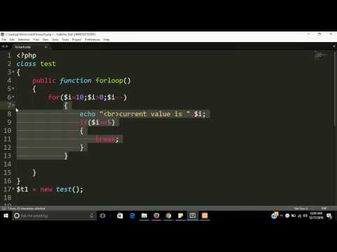 Learn php step by step | for loop in php with oops - Mind Luster