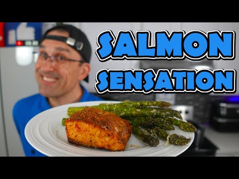 Must-Have Roasted Salmon with Parmesan Asparagus | Ninja Double Stack XL Air Fryer Recipe