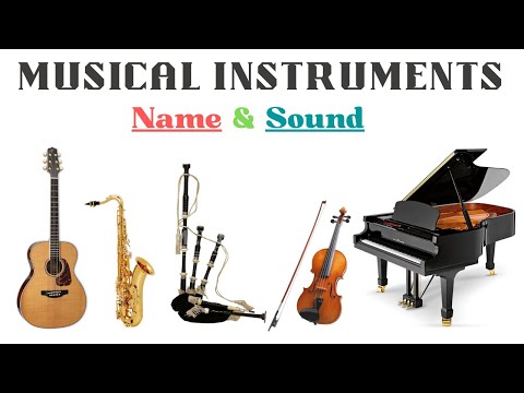 Musical Instruments Names and Sounds for Kids | Learn Instruments Name, Sound and Picture