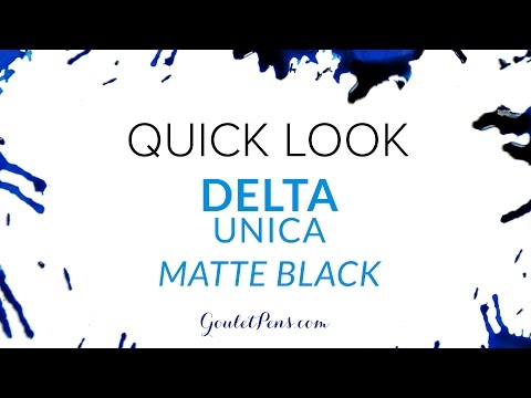 Delta Unica Matte Black: Quick Look