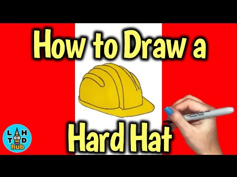 How To Draw A Hard Hat Step by Step – I'm Youtuber – Follow my videos ...