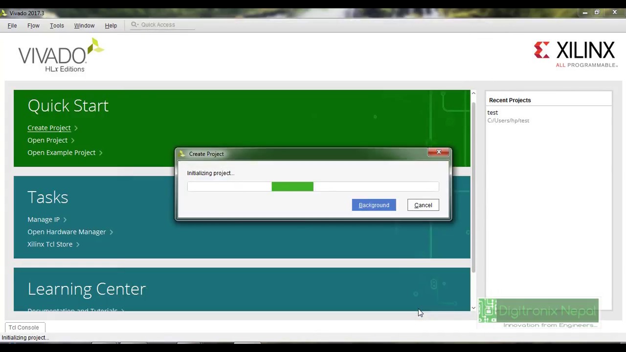 VIVADO 2017.3 Overview (GUI Overview, IP Integrator & Creating IPI Project) from Digitronix Nepal