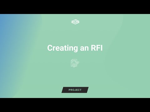 Creating an RFI