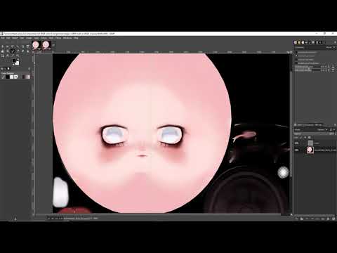 (BASICS) How to Begin Editing Face Textures Using GIMP | VRChat/GIMP Avatar Tutorial