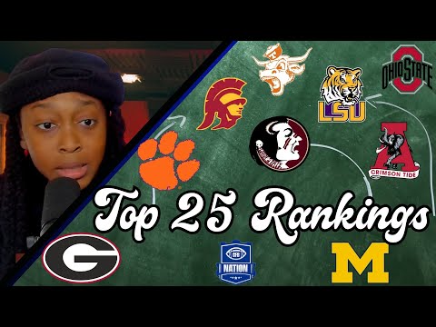2023 Preseason Top 25 College Football Rankings