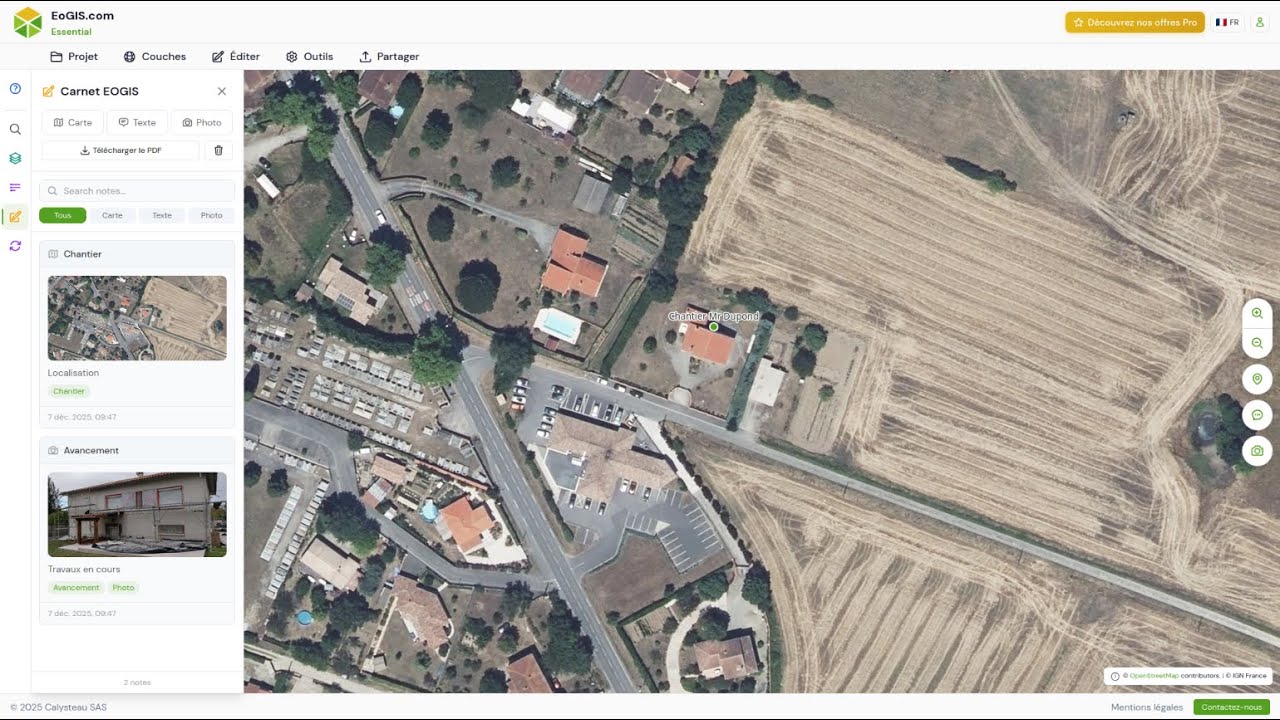 EoGIS Community – Add notes to your map and export to PDF