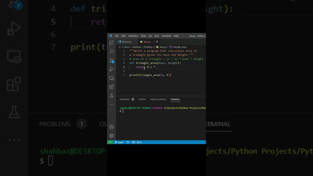 Python Tutorial: How to Calculate Triangle Area in Python