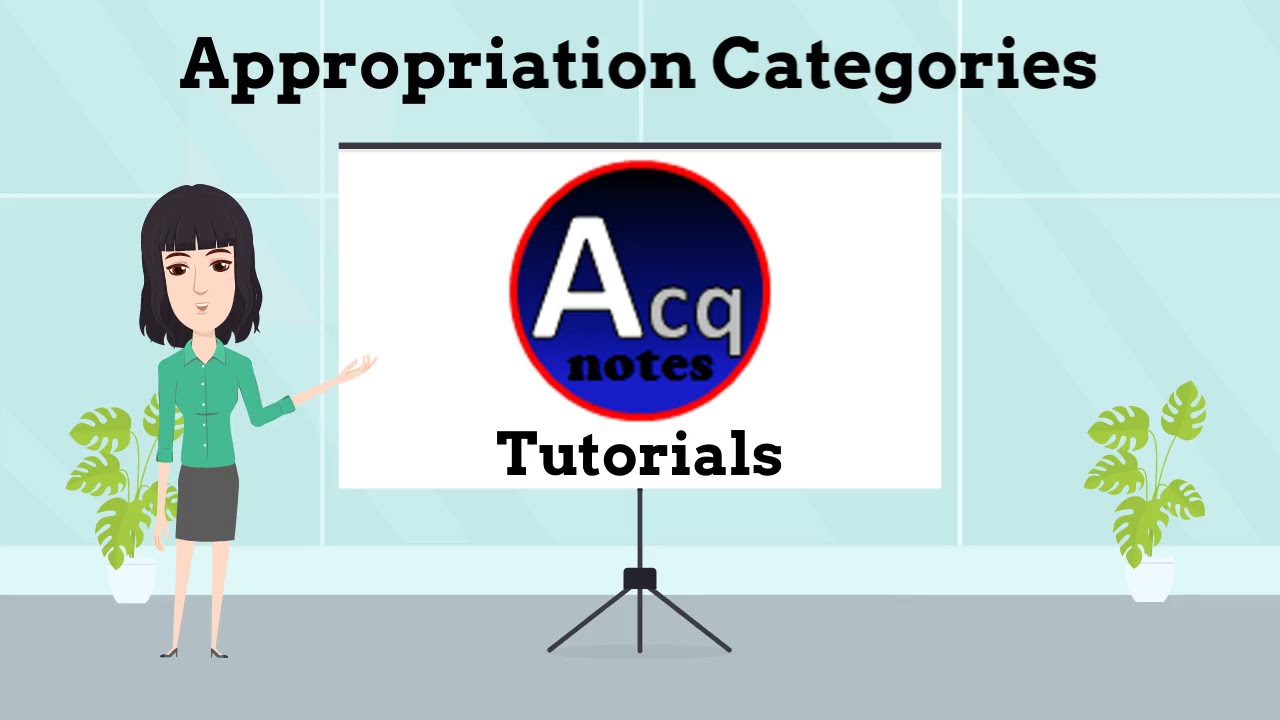 Appropriation Categories Tutorial
