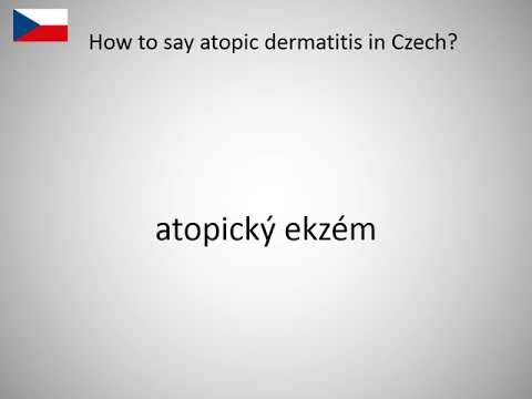 How to say atopic dermatitis in Czech?