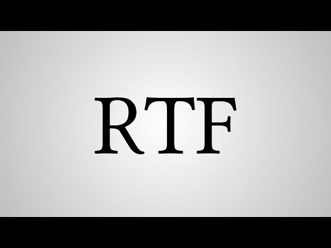 What Does "RTF" Stand For?