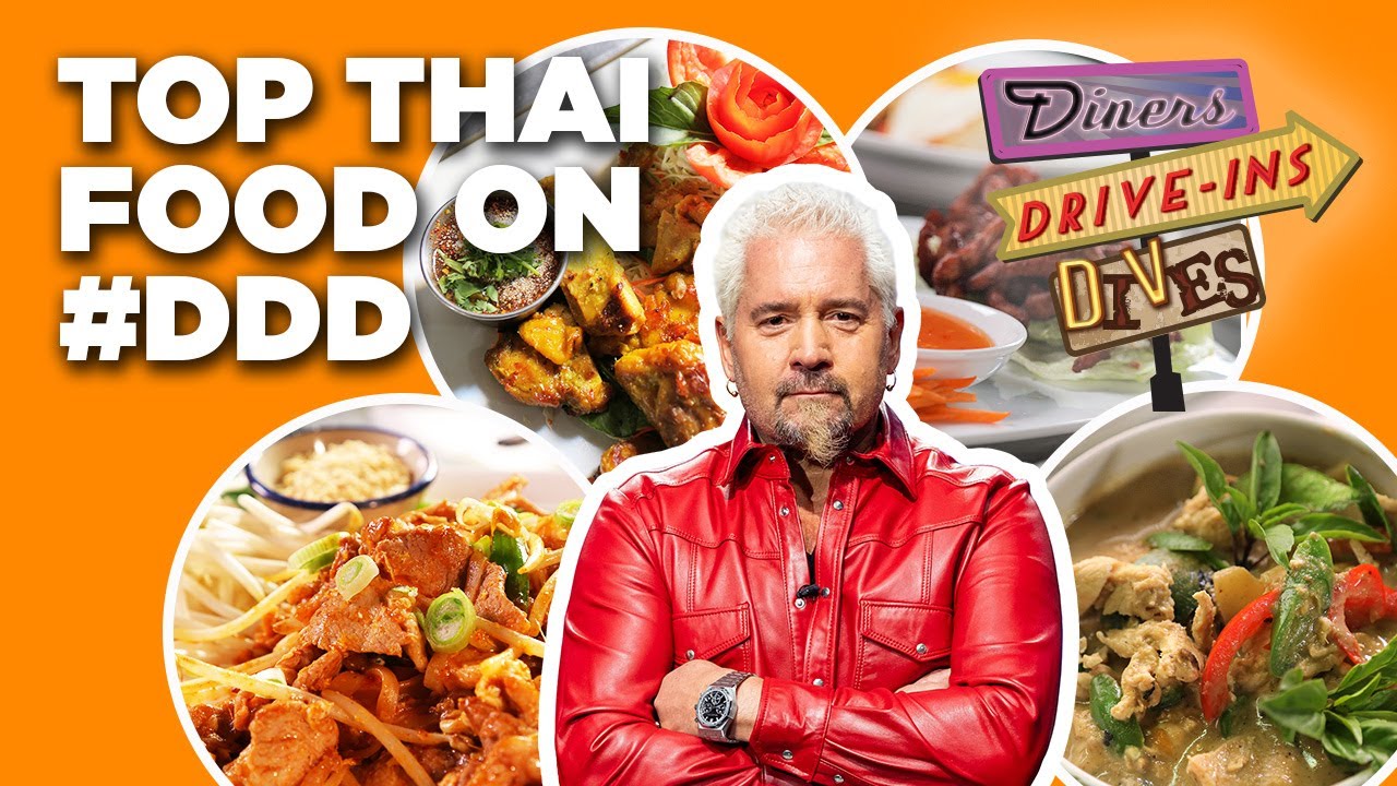 Top 5 Thai Food Videos on #DDD with Guy Fieri | Diners, Drive-Ins and Dives | Food Network
