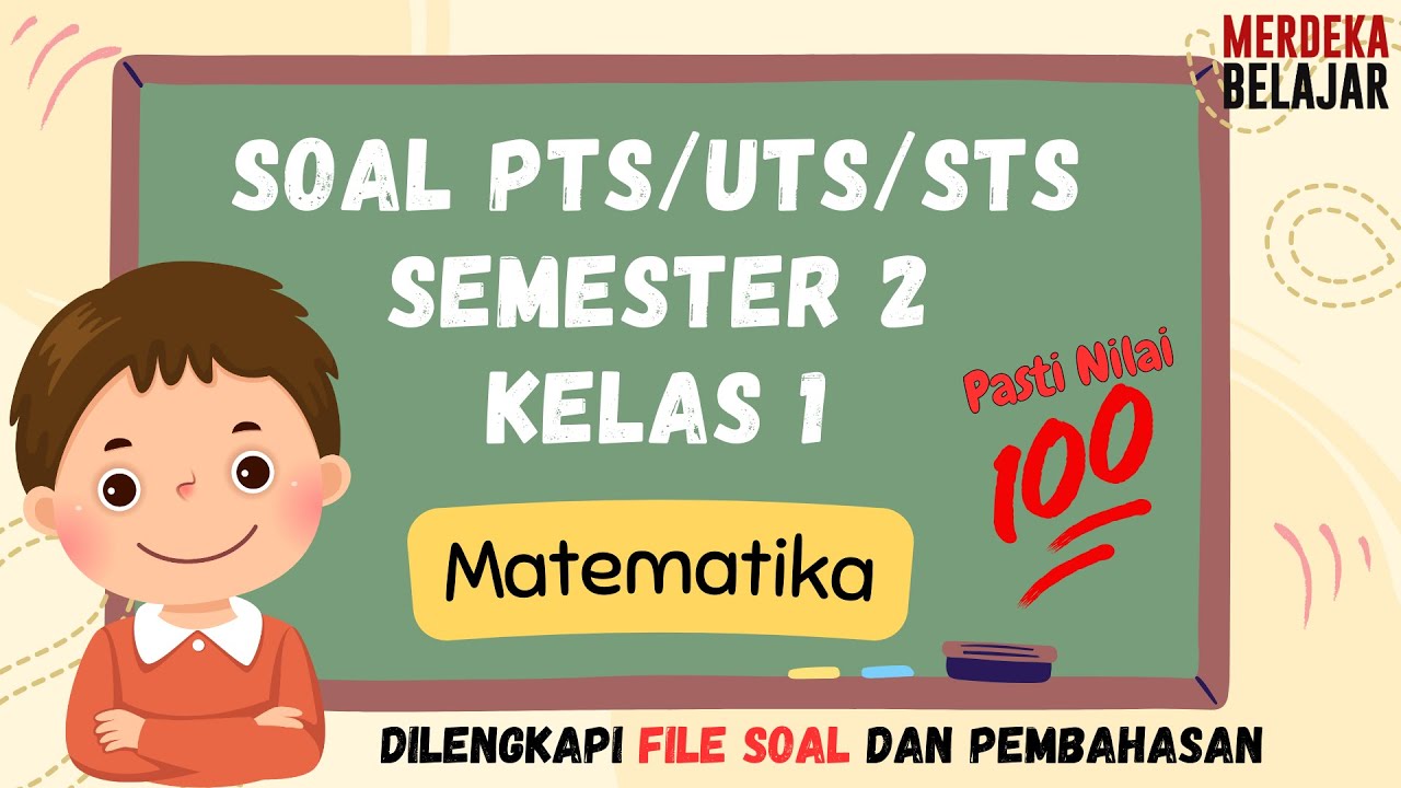 Soal PTS Matematika Kelas 1 Semester 2 Kurikulum Merdeka