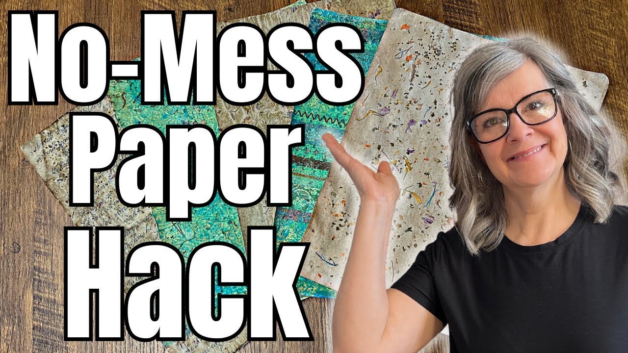Make Textured Paper Without The Mess With This Simple Hack!