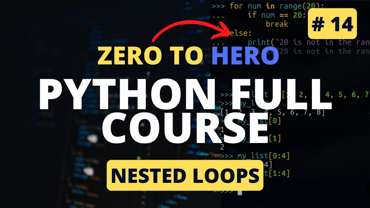 Nested Loops In Python | Nested FOR & WHILE loop  | Python Tutorial - Python Full Course 2023