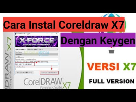 Tutorial Instal CorelDRAW X7 Permanen Dengan Keygen