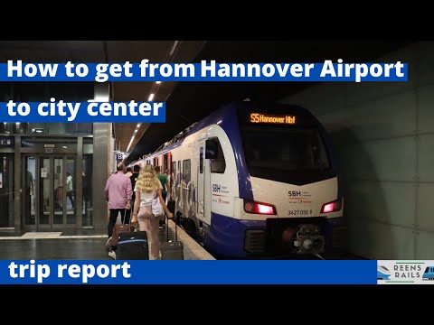 How to get from Hannover Airport to city center - S-Bahn Hannover review - HAJ Airport shuttle