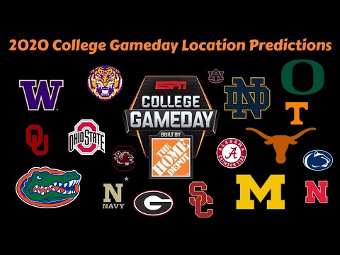 2020 College Gameday Location Predictions