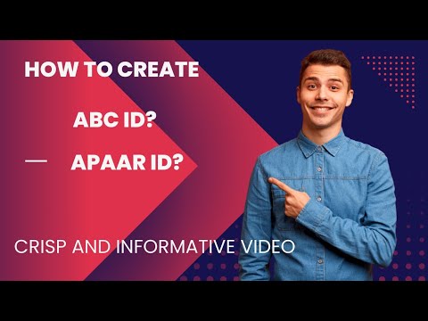 Create ABC Id and APAAR id in Telugu, A step by step simple video