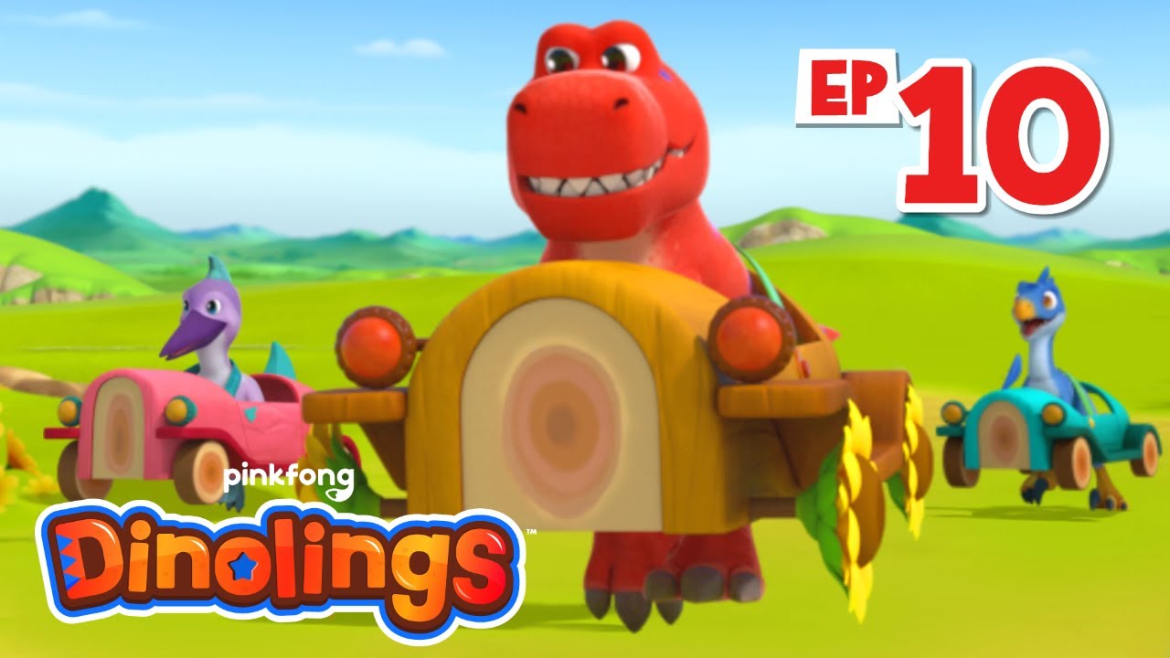 Vroom Vroom! Dino Cars | Dinosaur Cartoon | Pinkfong Dinosaurs for Kids