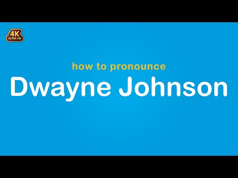 how to pronounce Dwayne Johnson