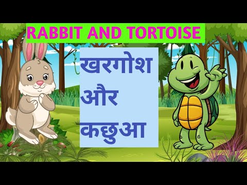 The rabbit and tortoise story in Hindi| the hare and turtle story in Hindi| खरगोश और कछुए की कहानी|