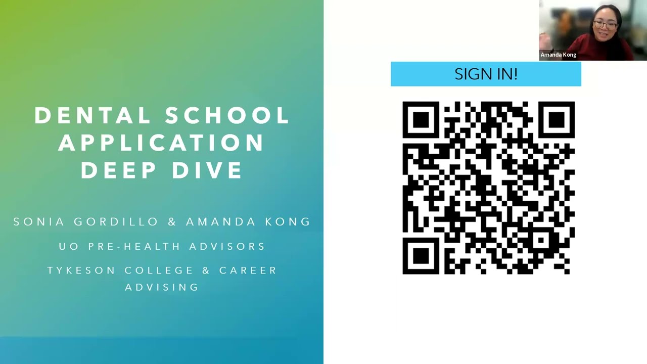 Dental School Application Deep Dive Workshop