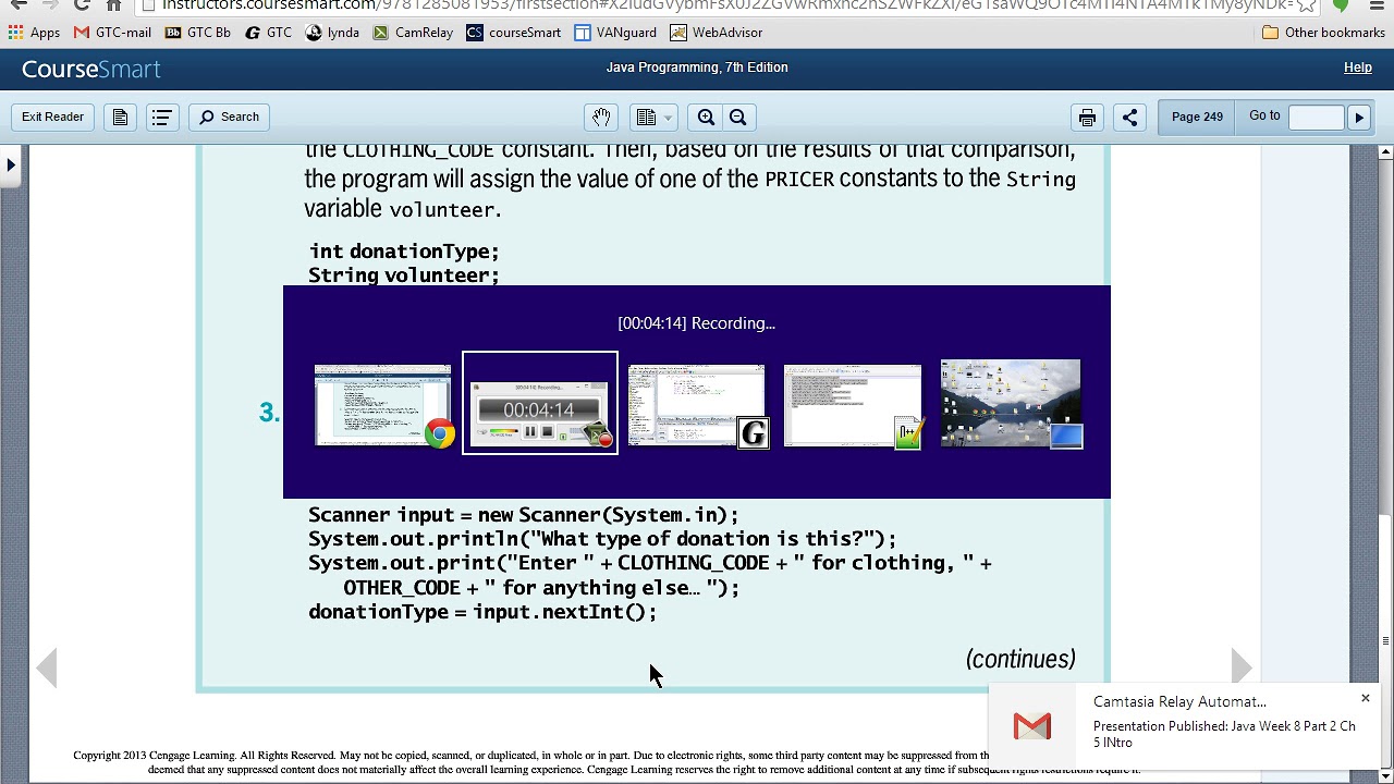 Java Programming 1 - Chapter 5 - Completing the first You Do It Exercise