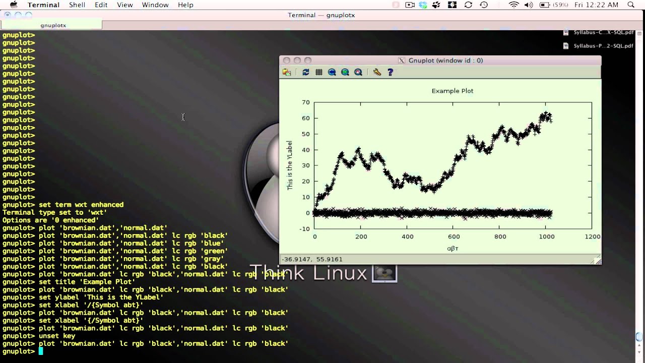 gnuplot Tutorlal Part 01