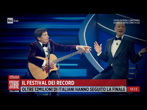 Record di ascolti - Festival di Sanremo - Storie Italiane - 13/02/2023
