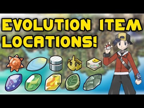 Pokemon Gold & Silver - Evolution Item Locations
