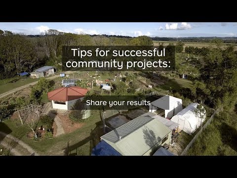 Tips for successful community projects: Share your results