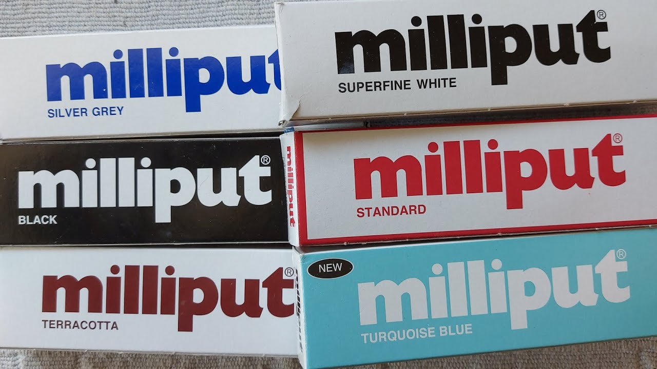 MILLIPUT PUTTY COLOURS FOR PORCELAIN CHINA AND POTTERY