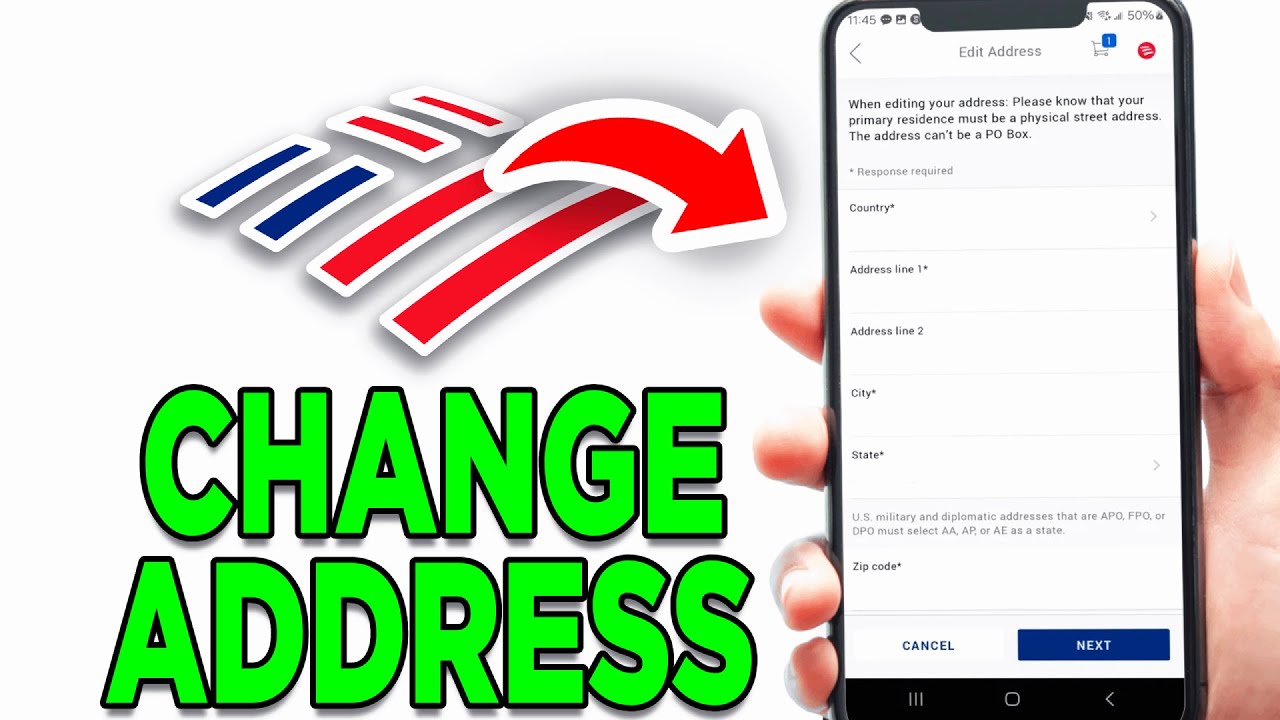 How To Change Your Address On Bank Of America App! - Tutorial