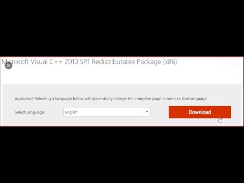 Microsoft Visual C++ 2010 SP1 Redistributable Package x86
