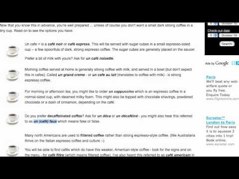Types of Paris Coffee & How to Pronounce Them