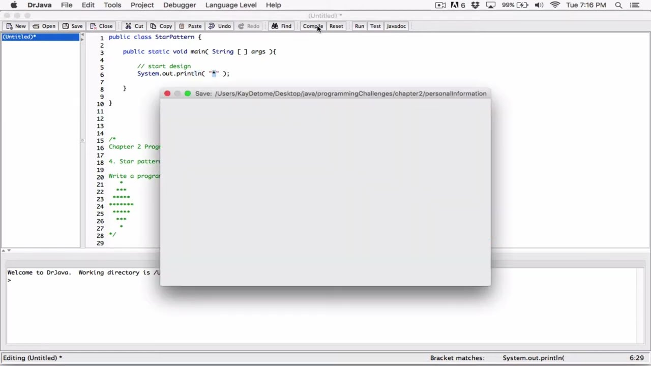 2.4. Star Pattern - Java