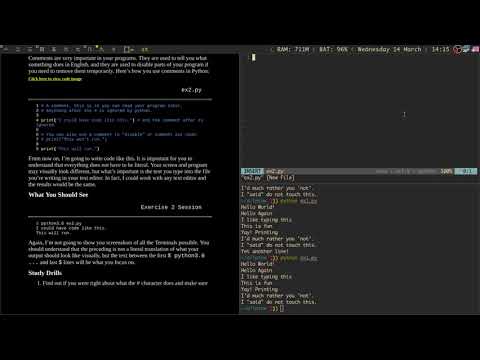 Learn Python 3 the Hard Way #1