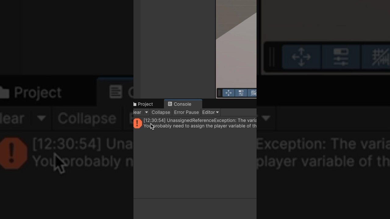 How To Fix The MOST Common Error In Unity 😌#tutorial #gamedevelopment #unity #gaming #shorts