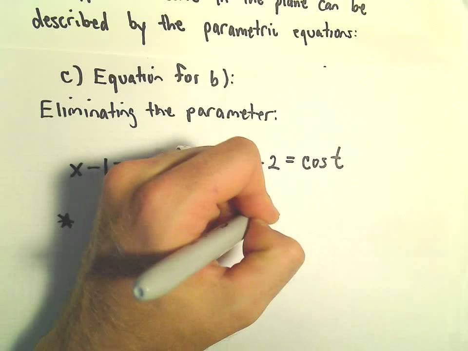 Parametric Equations - Some basic questions