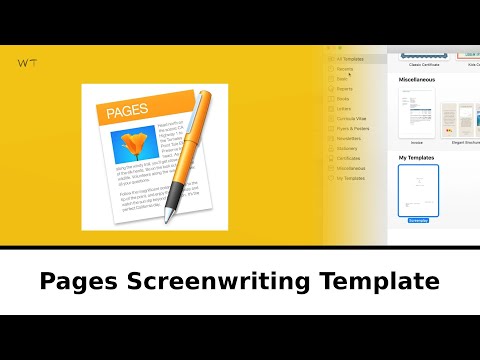 Free Screenwriting Template for Pages (MAC)