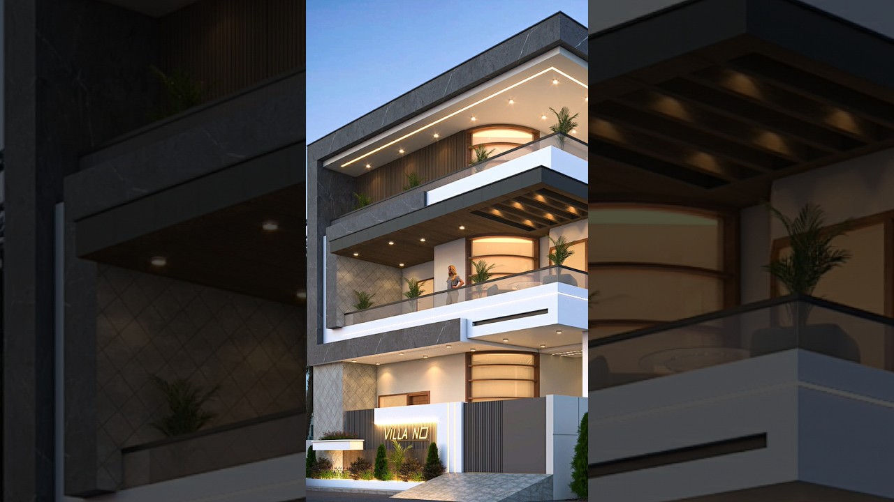 LUXURY VILLA || MODERN HOUSE || FRONT ELEVATION #houseplan #architecture #interiordesign