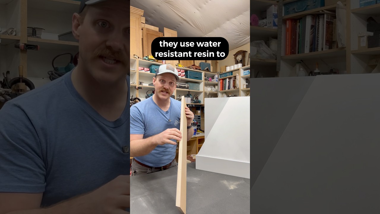 MDO plywood! Great for exterior applications and painted components. #cabinetmaker #mdf #cabinetshop