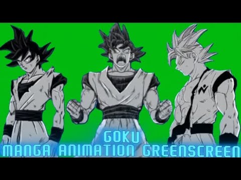 Goku manga animation green screen |for edits|Dragon Ball