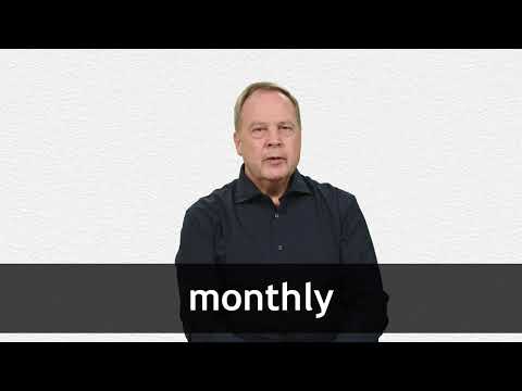 MONTHLY Definition und Bedeutung | Collins Englisch Wörterbuch
