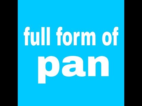 What is the full form of "PAN" by agtalk.